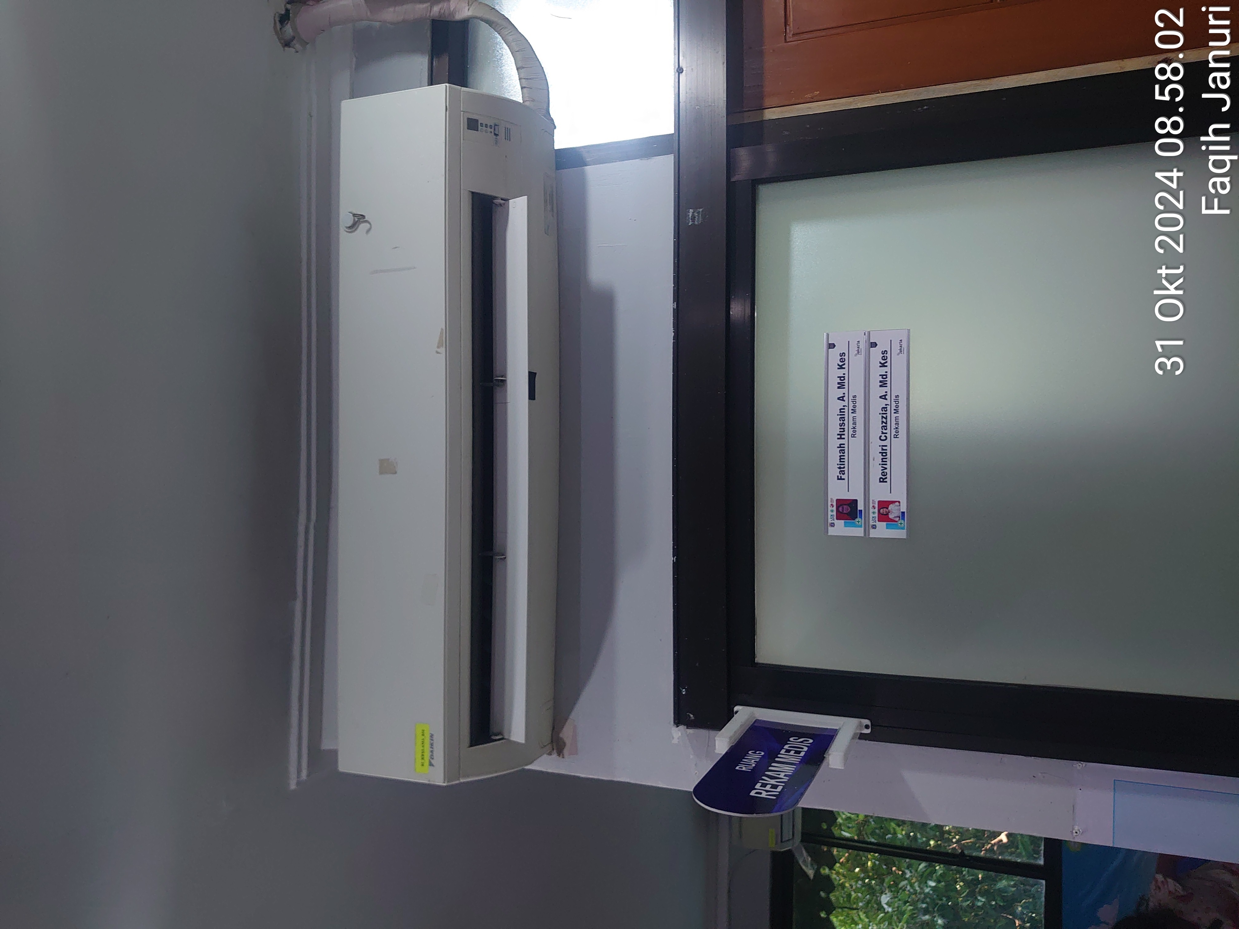 Detail Pengaduan - AC mati di depan ruang RM